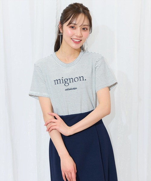 WILLSELECTION（ウィルセレクション）の「ロゴ刺繍クルーネックTシャツ（Tシャツ/カットソー）」 - WEAR