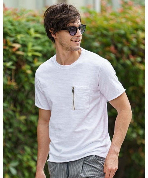 wjk（ダヴルジェイケイ）の「slab pocket-T（Tシャツ/カットソー）」 - WEAR