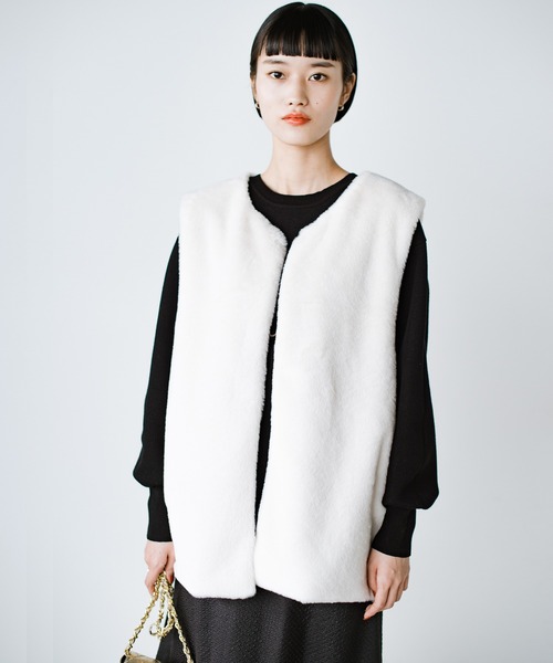 ANNA LUNA（アンナルナ）の「【ANNA LUNA】いつものコーデにプラスするだけでこなれ感を演出できるファーベスト！（その他アウター ...