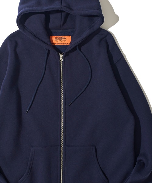 UNIVERSAL OVERALL（ユニバーサルオーバーオール）の「【UNIVERSAL OVERALL】T/C SWEAT ZIP HOODIE / 裏起毛スウェットジップアップパーカー ...