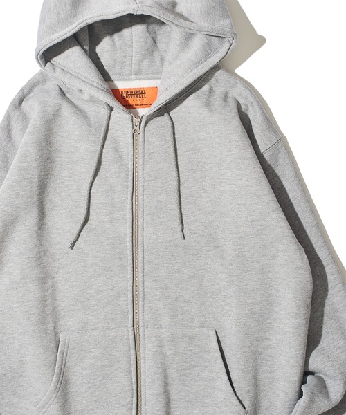 UNIVERSAL OVERALL（ユニバーサルオーバーオール）の「【UNIVERSAL OVERALL】T/C SWEAT ZIP HOODIE / 裏起毛スウェットジップアップパーカー ...