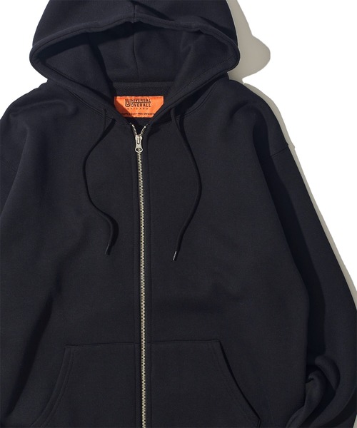 UNIVERSAL OVERALL（ユニバーサルオーバーオール）の「【UNIVERSAL OVERALL】T/C SWEAT ZIP HOODIE / 裏起毛スウェットジップアップパーカー ...