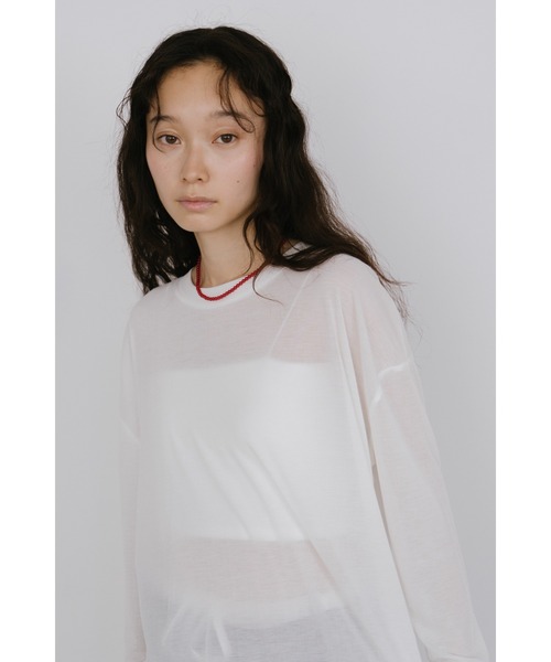 duei（デュイ）の「シアーベーシックロングスリーブTシャツ（Tシャツ/カットソー）」 - WEAR
