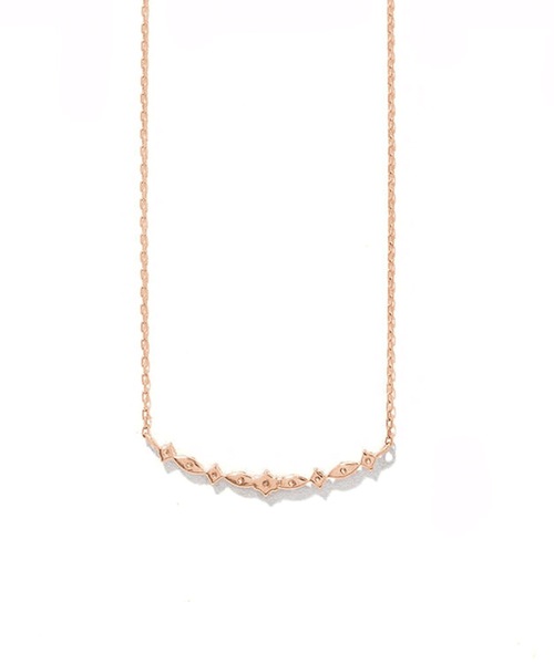 Tanje（タンジェ）の「【TANJE/タンジェ】【期間限定】K18 ピンクゴールド ダイヤモンド ネックレス（ネックレス）」 - WEAR