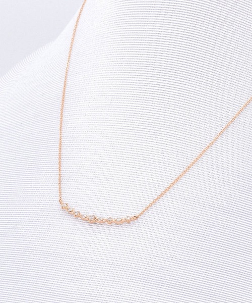 Tanje（タンジェ）の「【TANJE/タンジェ】【期間限定】K18 ピンクゴールド ダイヤモンド ネックレス（ネックレス）」 - WEAR