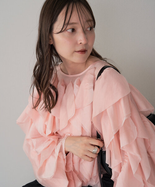 Kastane（カスタネ）の「【2024AWカタログ掲載】Romanced Ruffle Top（シャツ/ブラウス）」 - WEAR