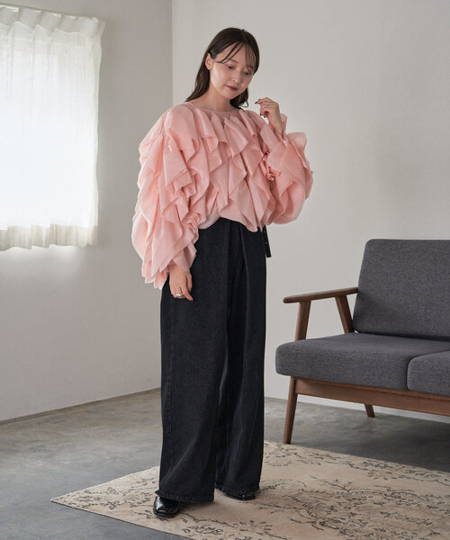 Kastane（カスタネ）の「【2024AWカタログ掲載】Romanced Ruffle Top（シャツ/ブラウス）」 - WEAR
