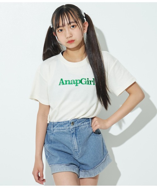 【セール】カラー刺繍ロゴTシャツ（Tシャツ/カットソー）｜ANAP GiRL（アナップガール）のファッション通販 - ZOZOTOWN