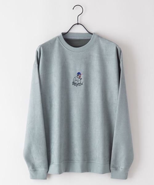 【UNIIT/ユニット】別注 フェイクスエード ワンポイント刺繍 トレーナー スウェット | chavezimportadora.com