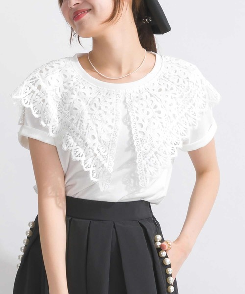 PICCIN（ピッチン）の「【WEB限定】ビッグカラー天竺Tシャツ（Tシャツ/カットソー）」 - WEAR