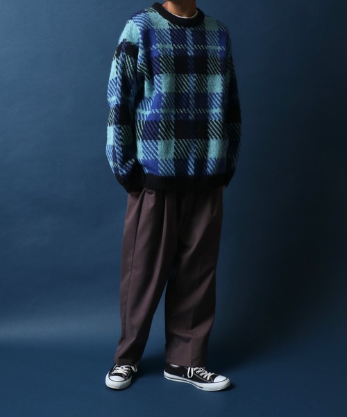 ANPAS（アンパス）の「Total Pattern Shaggy Knit Pullover/総柄 シャギーニット プルオーバー（ニット ...