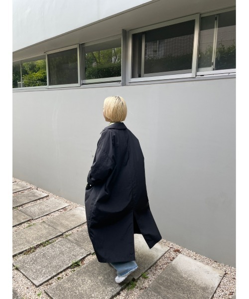 BLACK BY MOUSSY（ブラックバイマウジー）の「box coat(ボックスコート)（ステンカラーコート）」 - WEAR