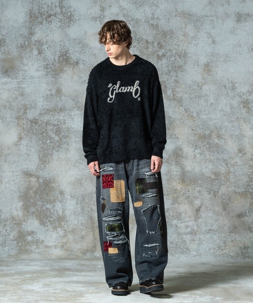 セール】Spin Logo Shaggy Knit / スピンロゴシャギーニット（ニット