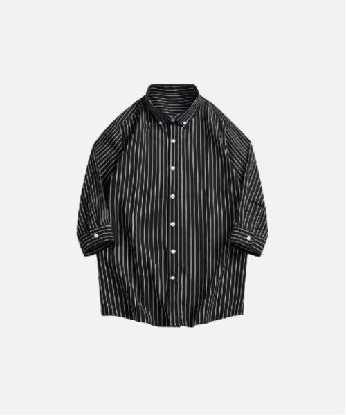 U:UME（ユーム）の「Stripe Half Sleeve Shirt（シャツ/ブラウス）」 - WEAR