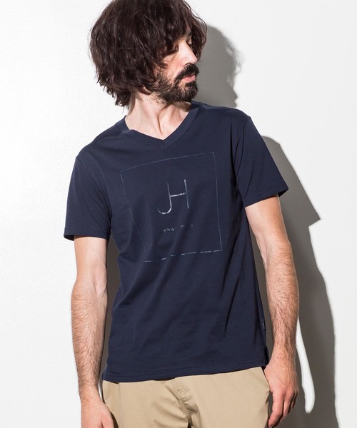 JH junhashimoto（ジェイエイチジュンハシモト）の「JH junhashimoto(ジェイエイチ ジュンハシモト)BOXロゴプリントTシャツ（Tシャツ/カットソー）」 - WEAR
