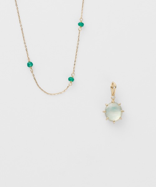 agete（アガット）の「【2024 Spring Limited Edition】K10クォーツ／シェルネックレスセット（ネックレス ...