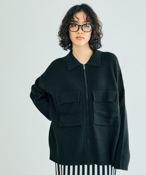 LEPSIM（レプシィム）の「7ゲージWポケットZIPカーディガン 133277（カーディガン/ボレロ）」 - WEAR