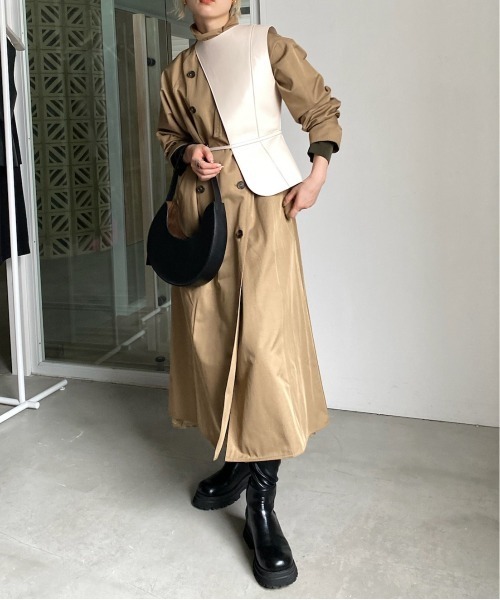 Ameri（アメリ）の「DEFORMATION SYNTHETIC LEATHER VEST（ベスト）」 - WEAR