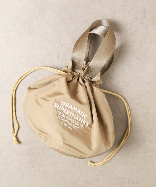 SUPERTHANKS（スーパーサンクス）の「"SUPERTHANKS"RIPSTOP DRAWSTRING LOG BAG（ハンドバッグ）」 - WEAR