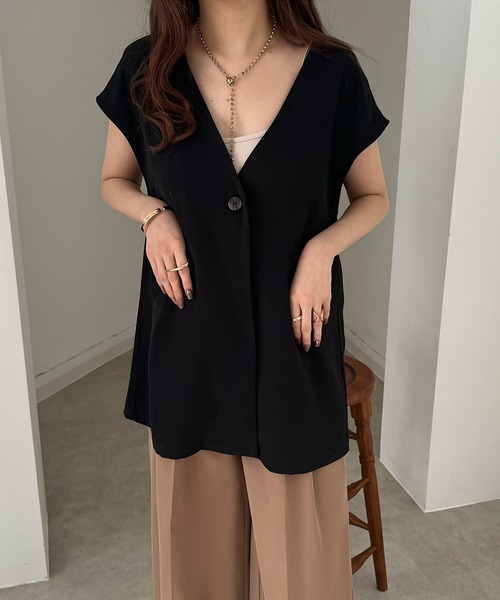 JUNOAH（ジュノア）の「ノーカラーベスト（ベスト）」 - WEAR