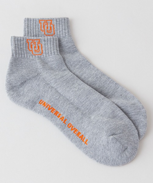 UNIVERSAL OVERALL（ユニバーサルオーバーオール）の「【UNIVERSALOVERALL/ユニバーサルオーバーオール】サイドロゴ ショート 3P 3足組み ソックス 靴下 ...