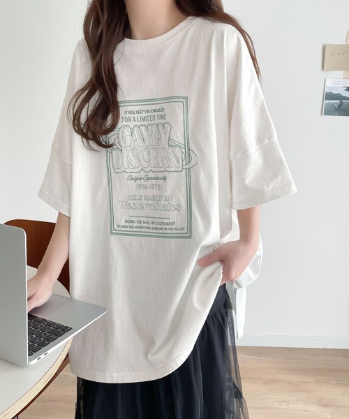 Java（ジャバ）の「《Javaジャバコラボ》色違いで揃えたくなるTee。オーガニックコットン混 綿100％前後2wayステッチ刺繍半袖Tシャツ（Tシャツ/カットソー）」 - WEAR