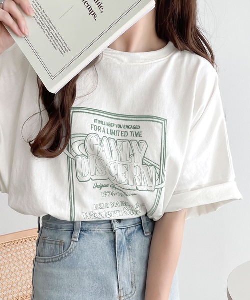 Java（ジャバ）の「《Javaジャバコラボ》色違いで揃えたくなるTee。オーガニックコットン混 綿100％前後2wayステッチ刺繍半袖Tシャツ（Tシャツ/カットソー）」 - WEAR