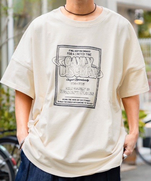 Java（ジャバ）の「《Javaジャバコラボ》色違いで揃えたくなるTee。オーガニックコットン混 綿100％前後2wayステッチ刺繍半袖Tシャツ（Tシャツ/カットソー）」 - WEAR