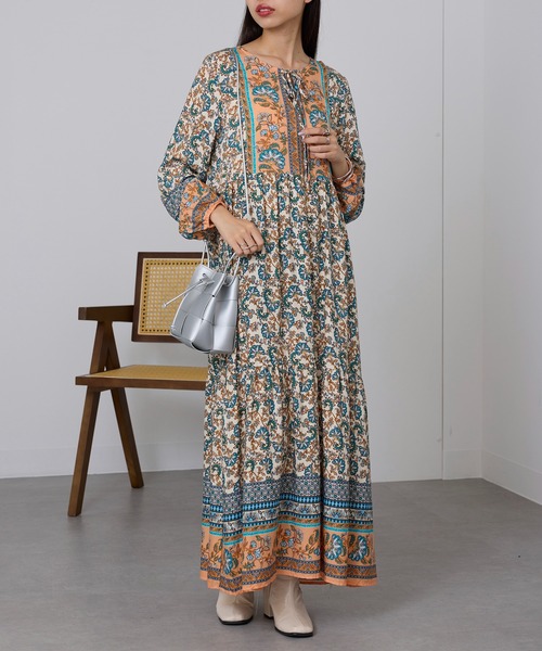 SETUP7（セットアップセブン）の「【SETUP7】オリエンタルデザインロングワンピース SCCH595（ワンピース）」 - WEAR