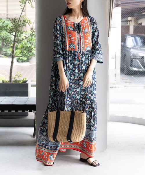 SETUP7（セットアップセブン）の「【SETUP7】オリエンタルデザインロングワンピース SCCH595（ワンピース）」 - WEAR