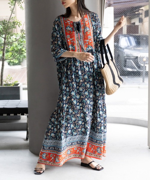 SETUP7（セットアップセブン）の「【SETUP7】オリエンタルデザインロングワンピース SCCH595（ワンピース）」 - WEAR