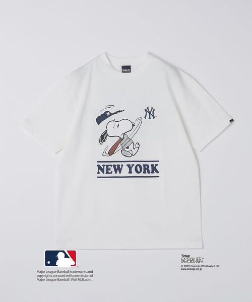 SHIPS: PEANUTS×MLB プリント Tシャツ（Tシャツ/カットソー）｜SHIPS