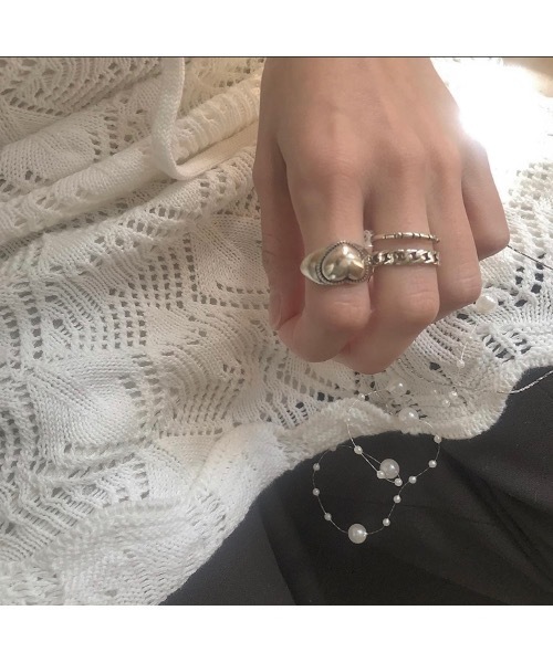 PRIMP（プリンプ）の「silver heart set ring（リング）」 - WEAR
