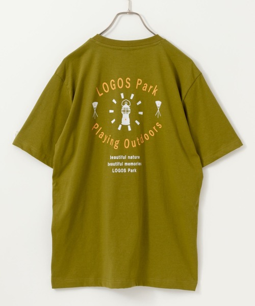 LOGOS（ロゴス）の「LOGOS PARK ロゴス パ―ク アウトドアバックプリント半袖Tシャツ（Tシャツ/カットソー）」 - WEAR