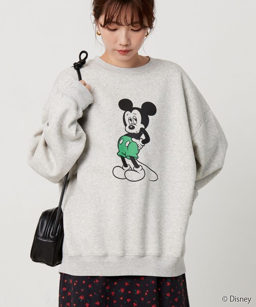 【セール】限定展開 別注/Mickey Mouse/ミッキーマウス/前後 プリン トvintage 加工 スウェット（スウェット）｜FREAK ...