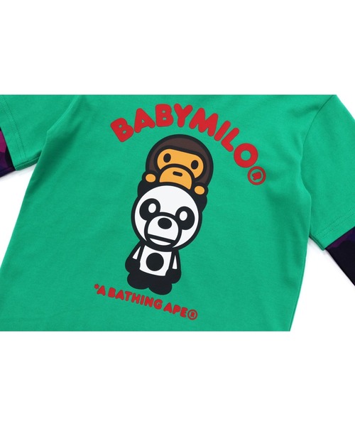 A BATHING APE（アベイシングエイプ）の「COLOR CAMO BABY MILO PANDA LAYERED L/S TEE K ...