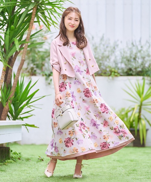 WILLSELECTION（ウィルセレクション）の「ボタニカルフラワーリバーシブルワンピース（ワンピース）」 - WEAR