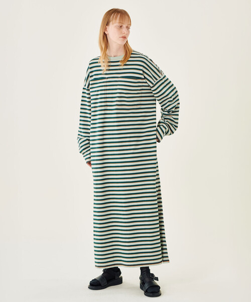 THE SHINZONE（ザ シンゾーン）の「THE SHINZONE | MULTI BORDER DRESS WOMEN（ワンピース）」 - WEAR