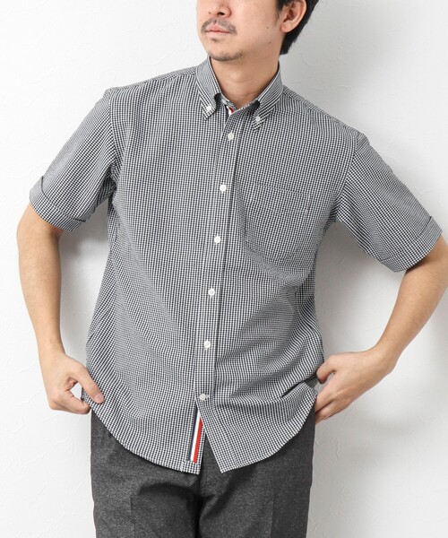 【セール】《ビジカジ対応》【EVALET】吸水速乾 2WAYストレッチ サッカーギンガムテープBD 25SS（シャツ/ブラウス）｜NOLLEY'S（ノーリーズ）のファッション通販 - ZOZOTOWN