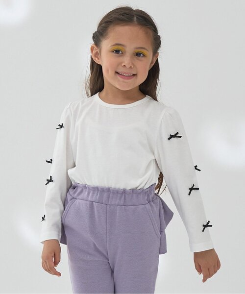 Lycee mine（リセマイン）の「【ソフトコットン】アソートリボンモチーフAラインTシャツ（Tシャツ/カットソー）」 - WEAR