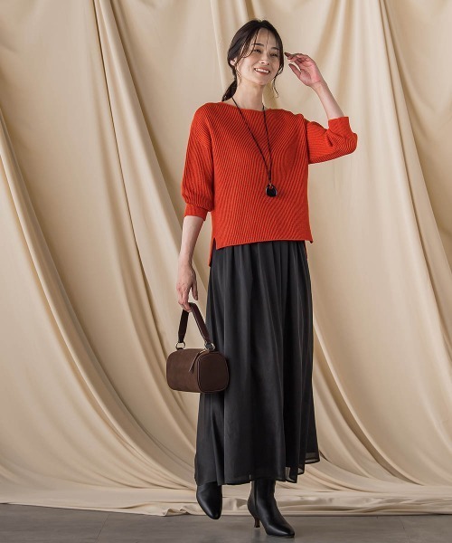 セール】ラメミックスニットプルオーバー≪手洗い可能≫（ニット