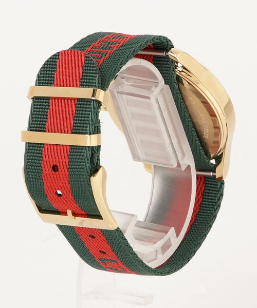 GUCCI（グッチ）の「GUCCI G TIMELESS WEB STRIPE グッチ Gタイムレス ウェブストライプ 腕時計 ...