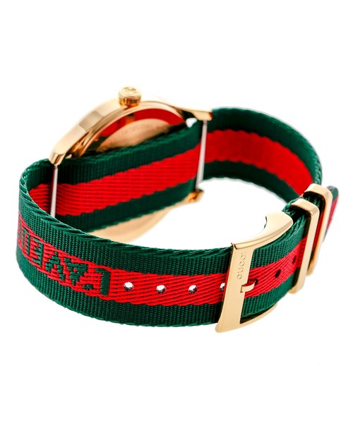 GUCCI（グッチ）の「GUCCI G TIMELESS WEB STRIPE グッチ Gタイムレス ウェブストライプ 腕時計 ...