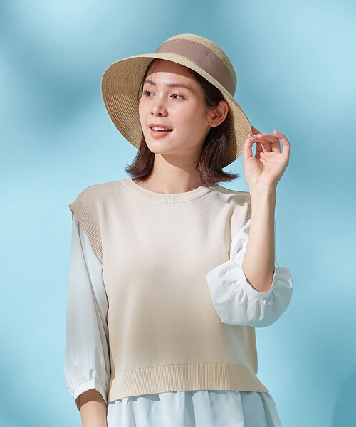 any Fam（エニィファム）の「【UVケア/抗菌防臭】リボンブレードハット（ハット）」 - WEAR