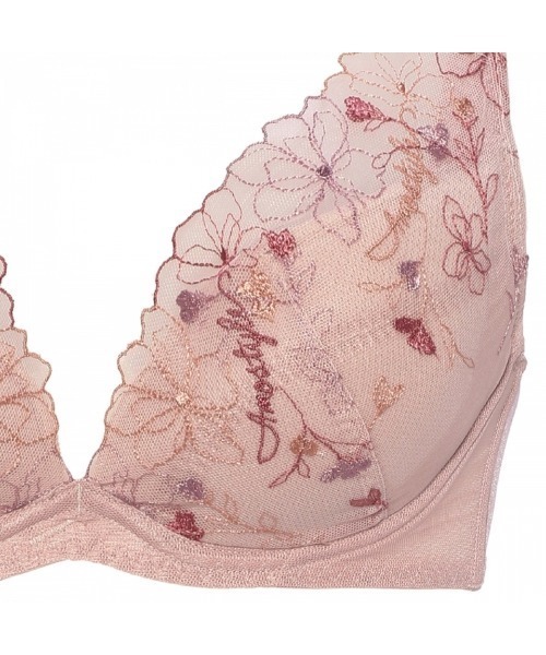 AMOSTYLE BY Triumph（アモスタイルバイトリンプ）の「【背中すっきり！後ろ姿も気を抜かないブラ＆ショーツセット】チャーミングラマースリムラインDeepV ブラ＆ショーツセット ...