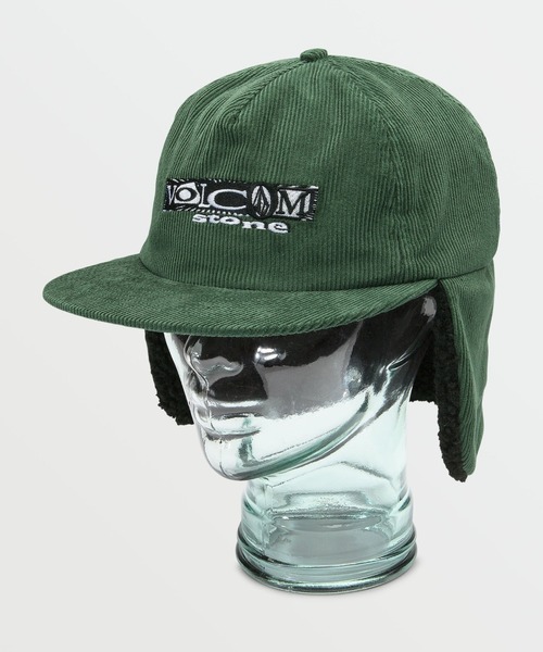 VOLCOM（ボルコム）の「【VOLCOM/ボルコム】Lib Stone Legacy Flap Hat /ロゴコーデュロイフライトキャップ ...
