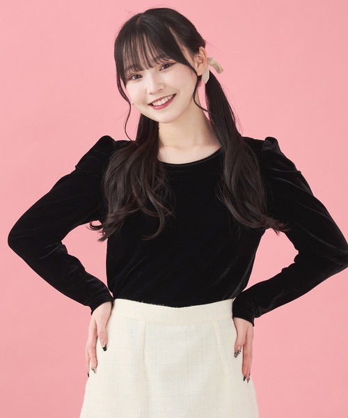 【セール】【shrita】ベロアリボントップス（Tシャツ/カットソー）｜shrita（シュリータ）のファッション通販 - ZOZOTOWN
