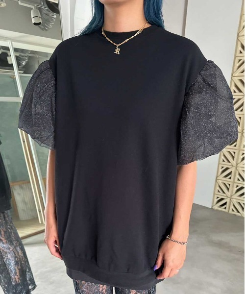 Ameri（アメリ）の「MEDI BALLOON SLEEVE TUNIC TOP（Tシャツ/カットソー）」 - WEAR