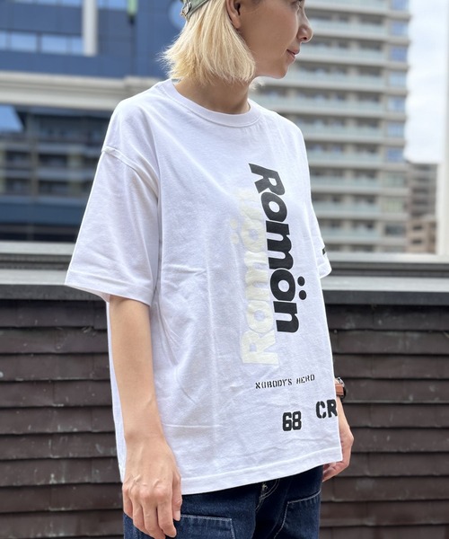 Romon（ロマン）の「ロマン【Romon】Big Silhouette T-shirts (ﾀﾃRomon×2)（Tシャツ/カットソー ...