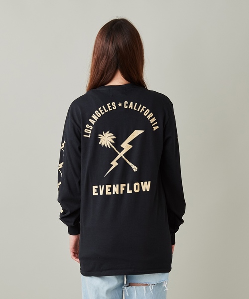 EVENFLOW（イーブンフロー）の「evenflow イーブンフロウ/ クロスロゴ プリント長袖Tシャツ CROSS LOGO L/S ...